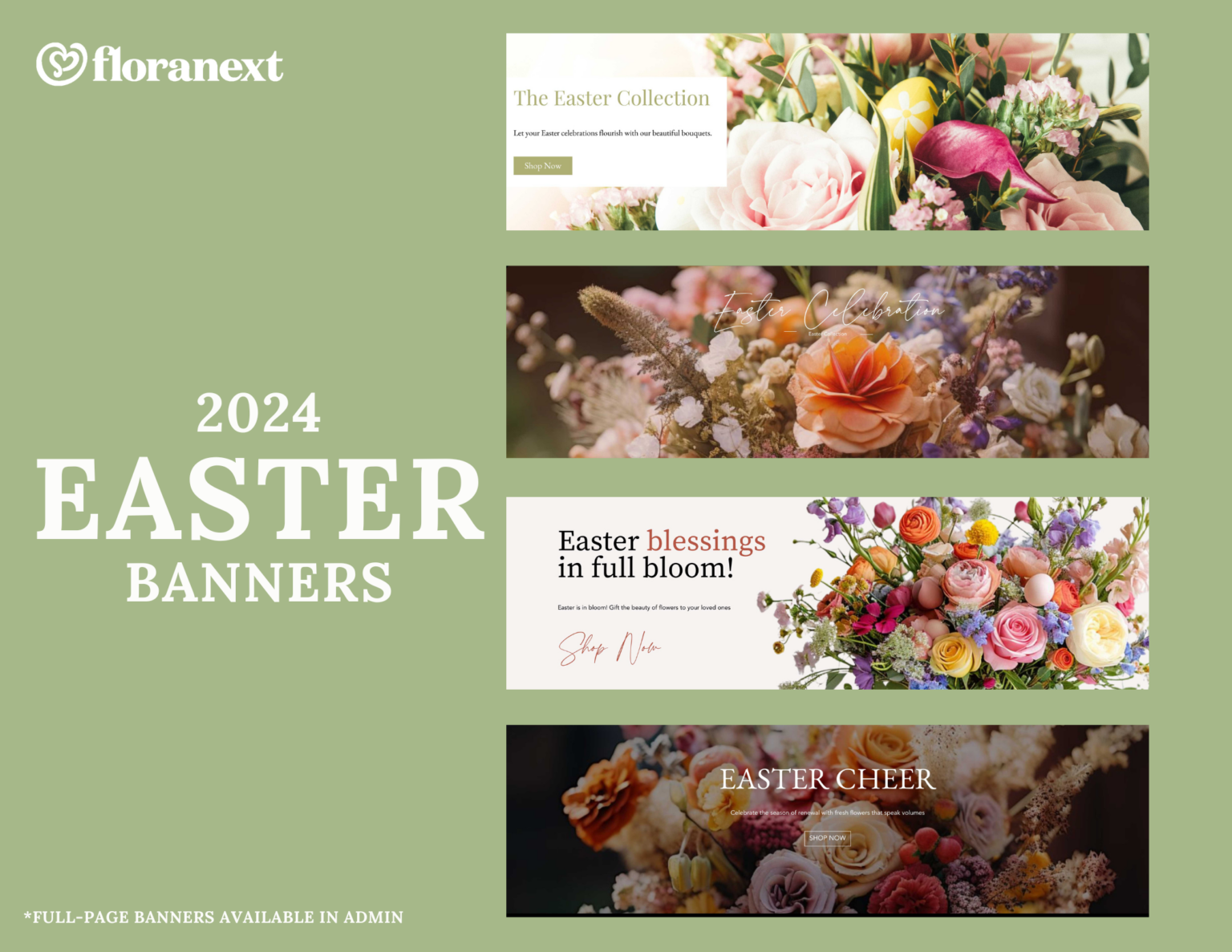 What's New - 2024 Spring Florist Banners - Floranext - Florist Websites ...