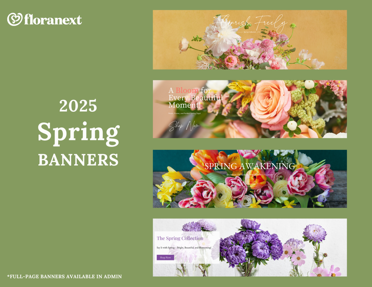 What’s New – 2025 Spring Florist Banners - Floranext - Florist Websites ...